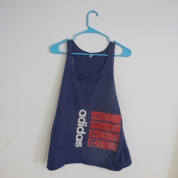 adidas | Tops | Adidas Blue And Red Tank Top | Poshmark